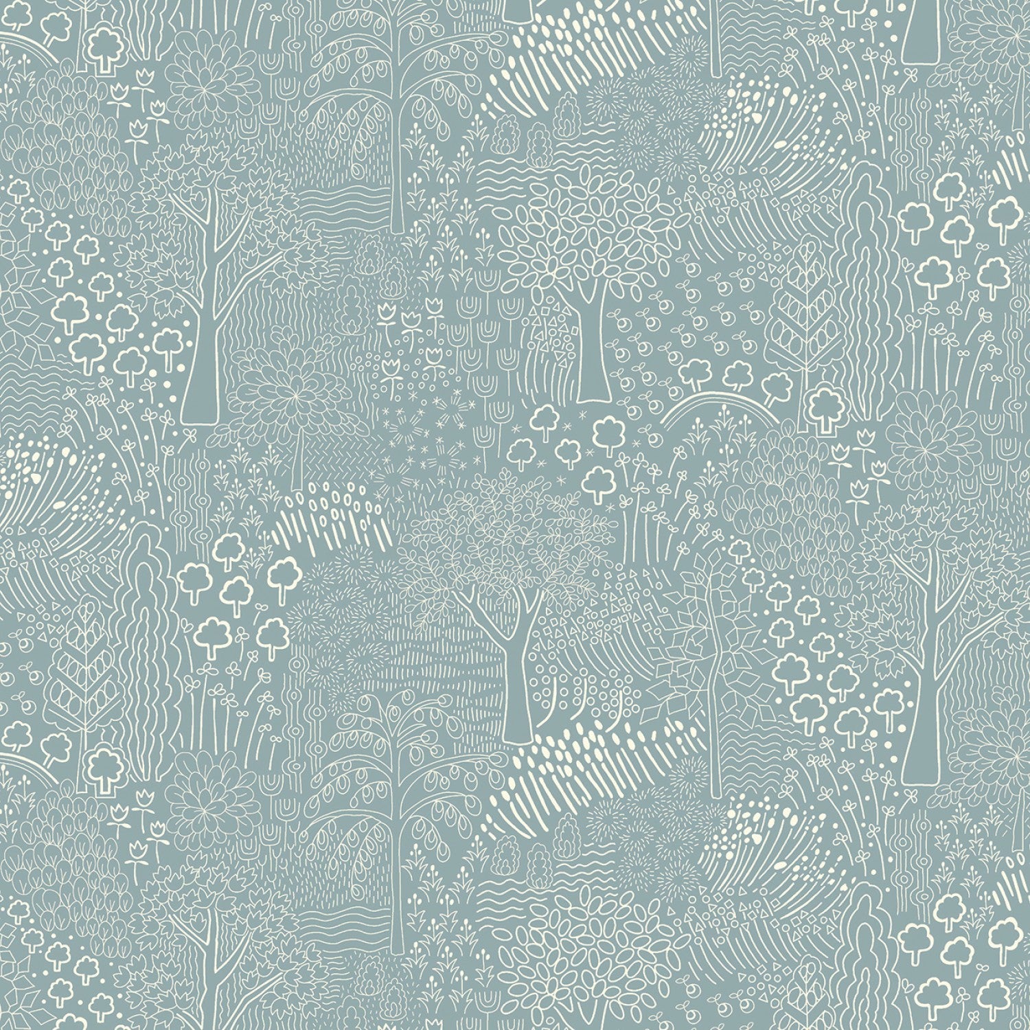 Woodland Walk - Misty Morning Arboretum Shadow A