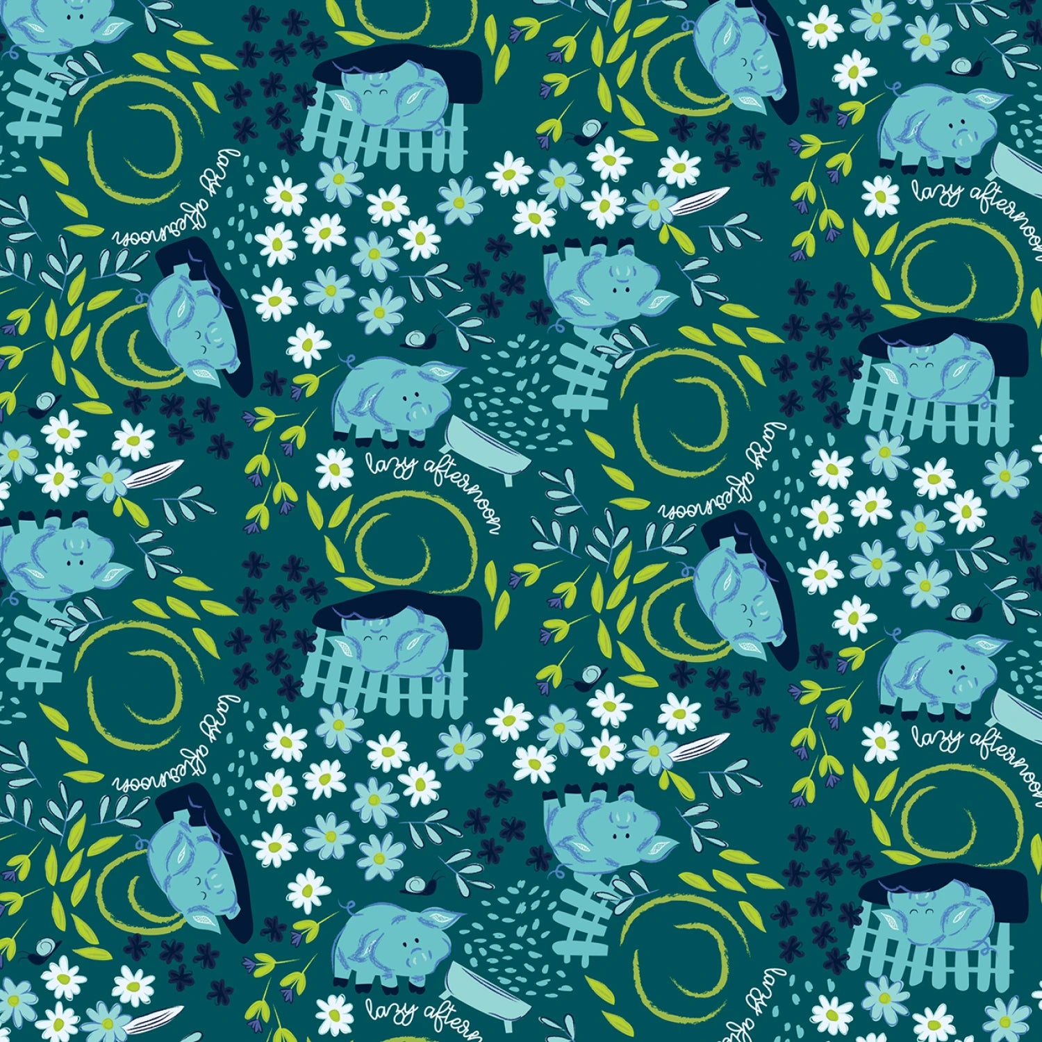 Little Boy Blue - Lazy Pigs - Teal